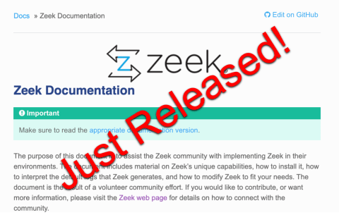 Zeek: documentation